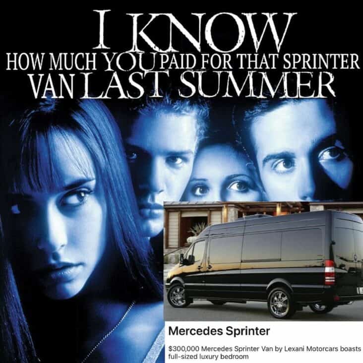 32 Van Life Memes Roasting The Digital Nomads Living In $80K Vans