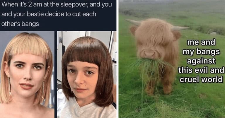 36 Funny Memes About Cutting Your Own Bangs From Women Who Made The Mistake