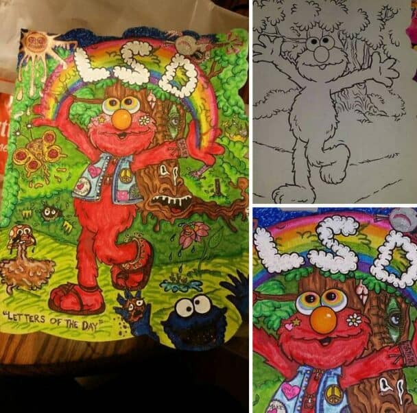 50 Funny And Demented Times Adults 'Corrupted' Their Kids' Coloring Books