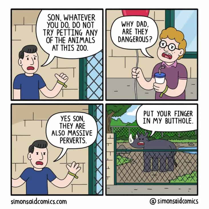 40 Dark Humor Comics From Children's Book Illustrator Simon Johnson