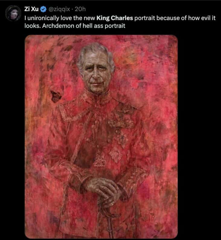 33 Funniest Memes And Reactions To King Charles Bizarre New Royal Portrait
