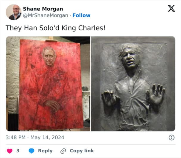 33 Funniest Memes And Reactions To King Charles Bizarre New Royal Portrait