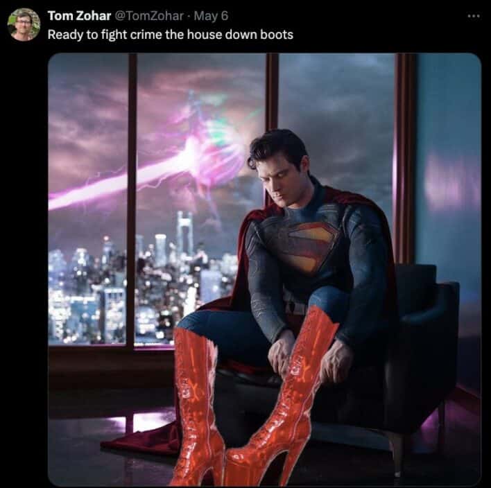 27 Funniest Memes And Photoshop Reactions To Superman's New Movie Suit