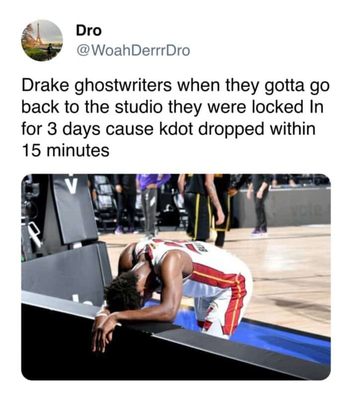 42 Funniest Tweets And Reactions to Kendrick Lamar's Drake Diss Tracks