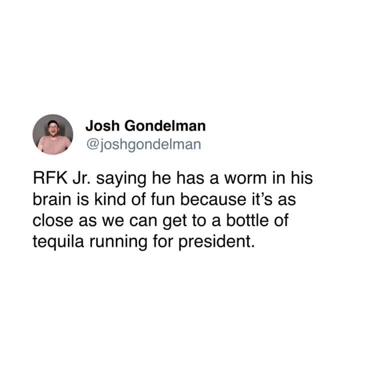 24 Funniest RFK Jr Brain Worm Tweets That Wiggled Across Our Timeline