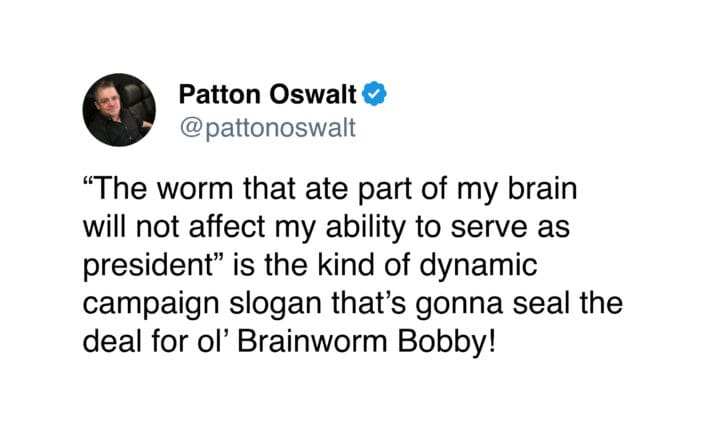24 Funniest RFK Jr Brain Worm Tweets That Wiggled Across Our Timeline