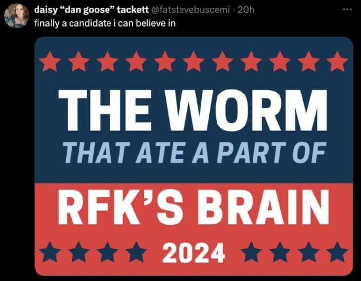 24 Funniest RFK Jr Brain Worm Tweets That Wiggled Across Our Timeline