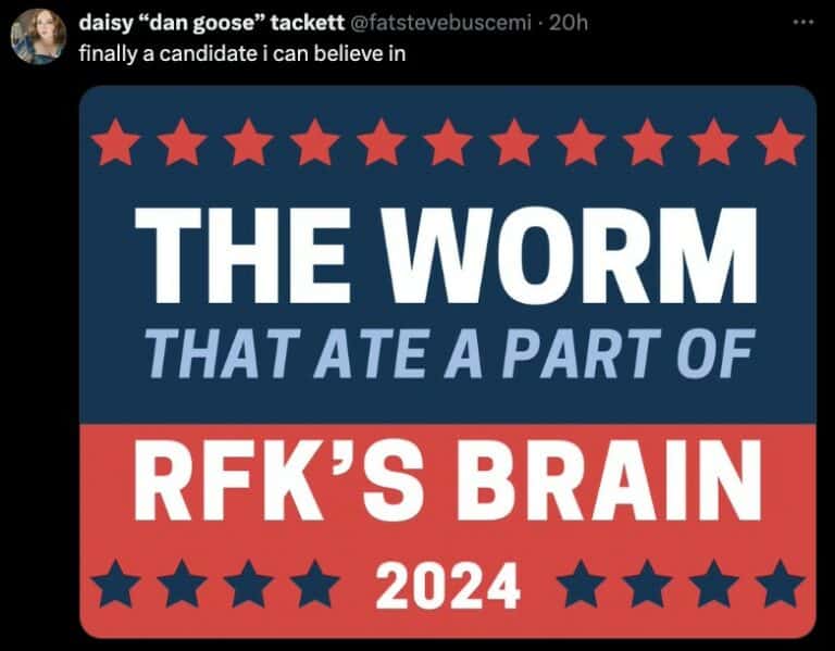 24 Funniest RFK Jr Brain Worm Tweets That Wiggled Across Our Timeline
