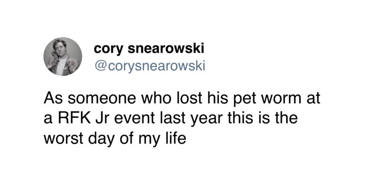 24 Funniest RFK Jr Brain Worm Tweets That Wiggled Across Our Timeline