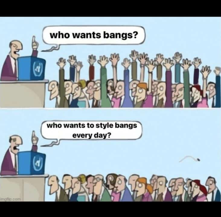 36 Funny Memes About Cutting Your Own Bangs From Women Who Made The Mistake