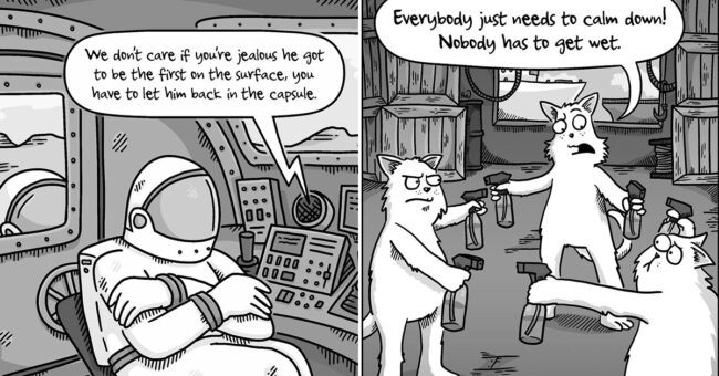 40 Funny One-Panel Comics With Just A Dash Of Dark Humor From "At ...