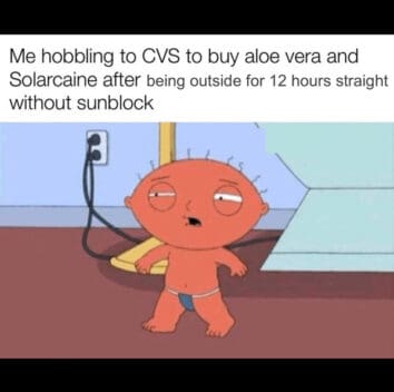 35 Funny Sunburn Memes That'll Have You Reaching For The Sunscreen ...