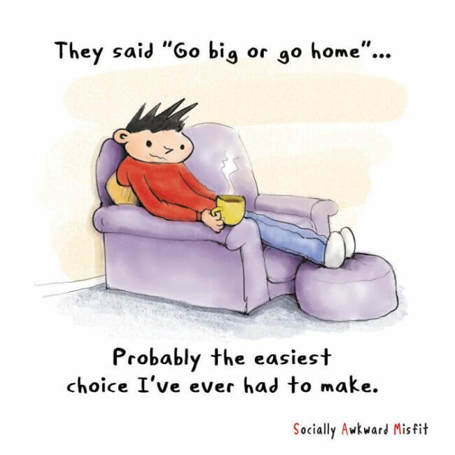 40 Introvert Comics About Navigating Life As A Socially Awkward Misfit