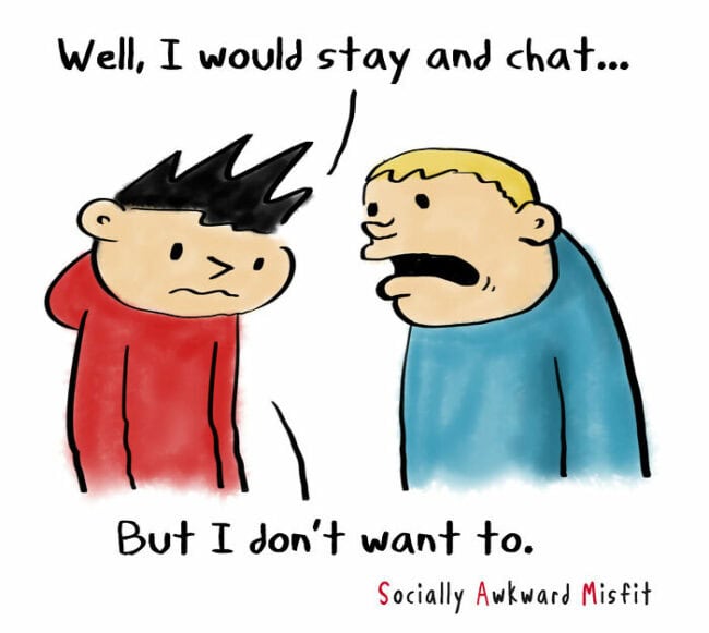 40 Introvert Comics About Navigating Life As A Socially Awkward Misfit