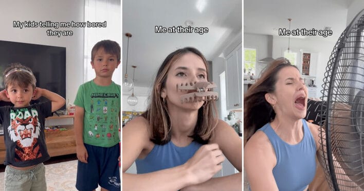 Millennial Mom Shows "Bored" Gen Alpha Kids What She Did For Fun When ...