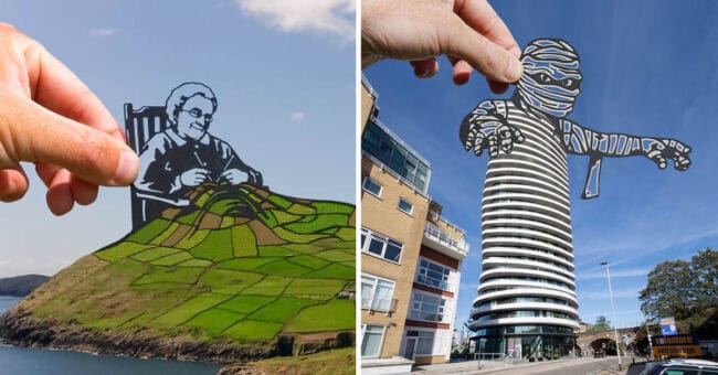 40 Clever Times Artist Paperboyo Transformed Famous Landmarks With ...