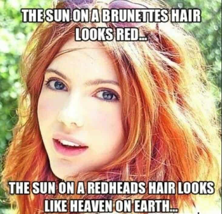40 Funny Redhead Memes For Ginger Girls Trying Not To Sunburn
