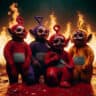 34 Terrifying AI Pictures Showing Teletubbies In The Horror Genre