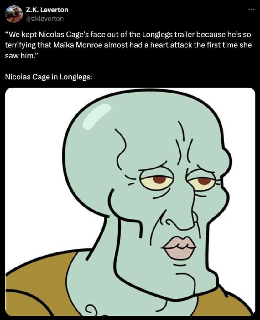 30 Wild Nicolas Cage Memes Celebrating The Iconic "Long Legs" Actor