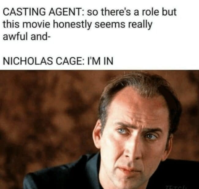 30 Wild Nicolas Cage Memes Celebrating The Iconic "Long Legs" Actor