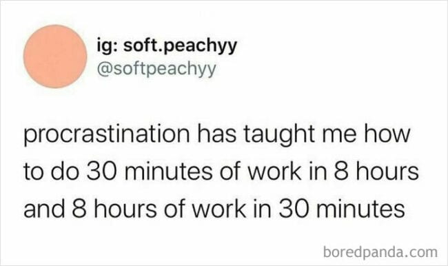 30+ Hilarious Procrastination Memes You Can Get Around To Reading ...