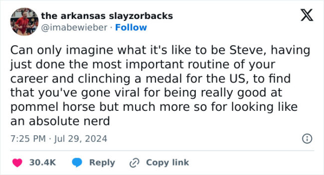 30 Funniest Reactions To Olympic Gymnast Steven Nedoroscik New Viral Fame