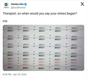 45+ Funny Excel Memes That Every Spreadsheet Warrior Will Relate To ...