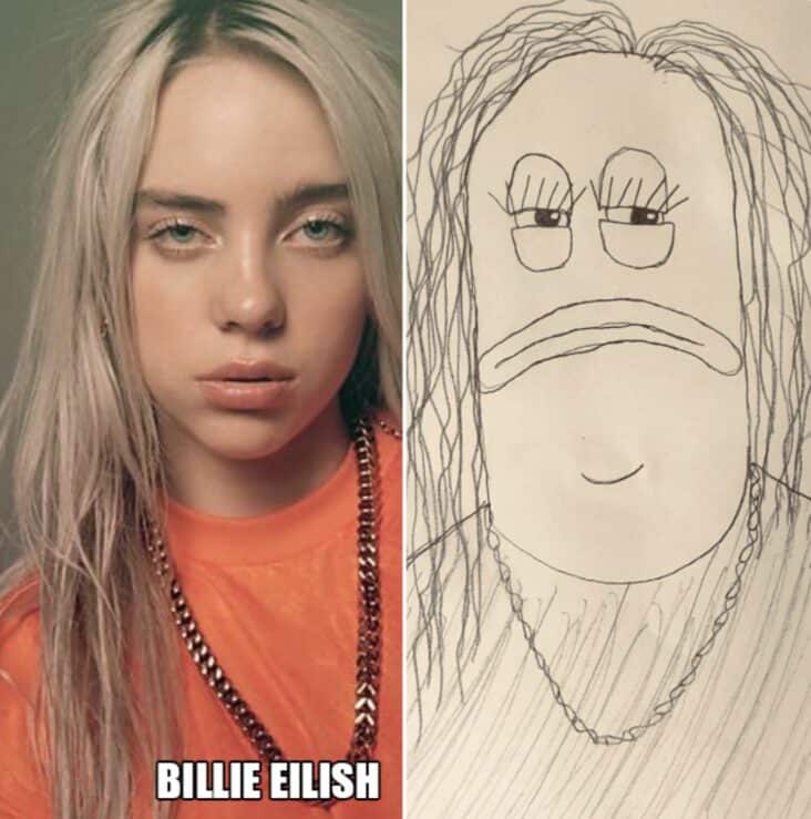 42 Poorly Drawn Celebrities From Fans Trying Their Best To Pay Tribute