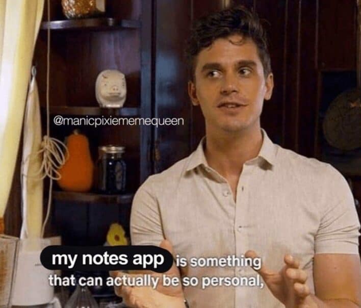 40 Notes App Memes For Everyone Writing In There Instead Of Going To ...