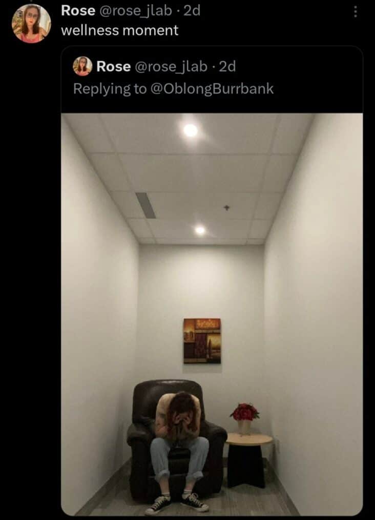 Depressing Workplace "Wellness Room" Inspires Some Hilarious Memes