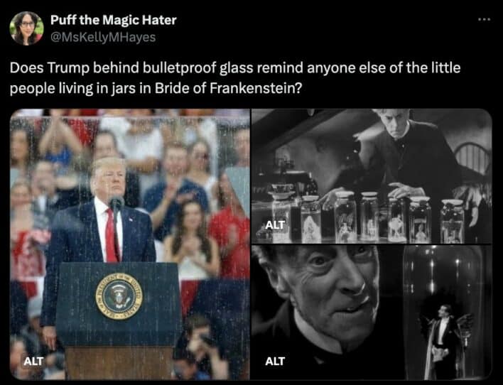 21 Funniest Memes Reacting To Trump Behind Bulletproof Glass During ...
