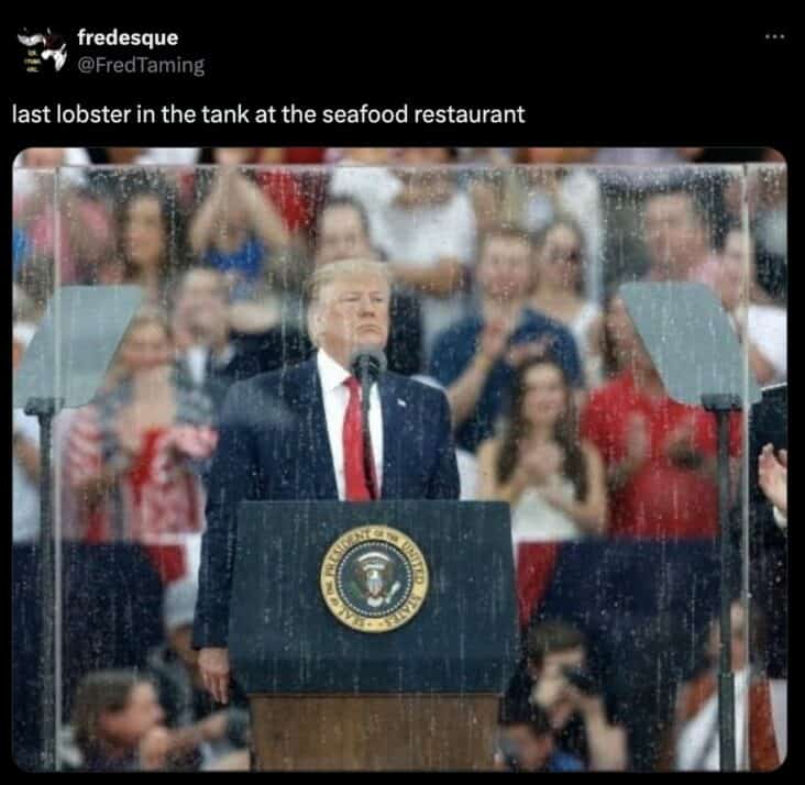 21 Funniest Memes Reacting To Trump Behind Bulletproof Glass During ...
