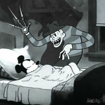 40 Hauntingly Nostalgic Crossovers Of Classic Cartoons And Horror ...