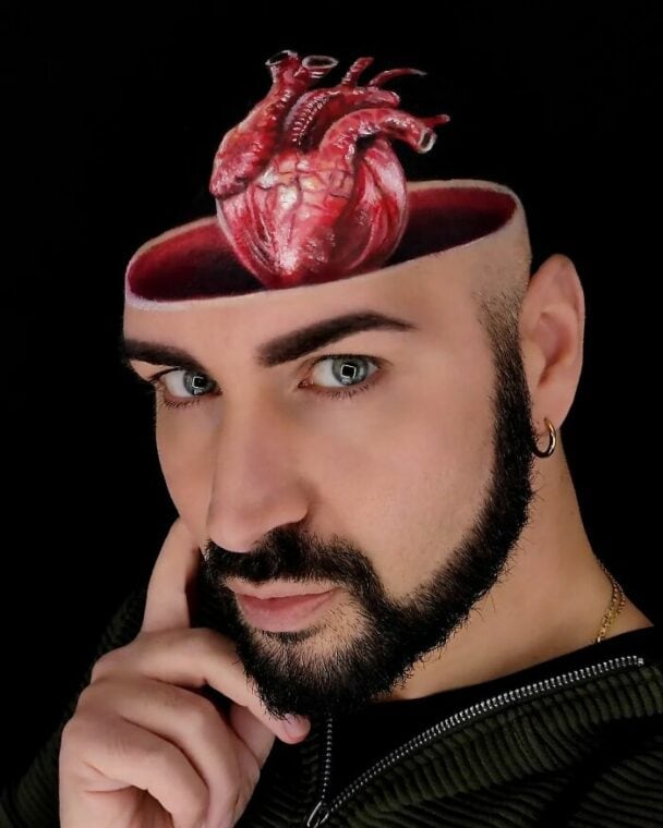 25 Mind-Bending Optical Illusions From Makeup Artist Luca Luce