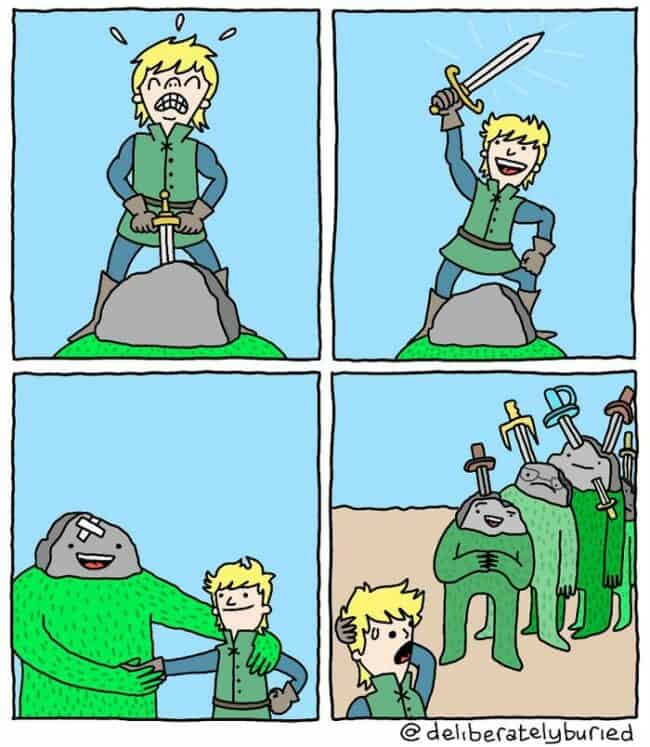 50 Funny Comics From "Deliberately Buried" For Cartoon Lovers With A ...