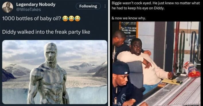 35 Funny Diddy Memes Absolutely Slathered In Freak Off Baby Oil