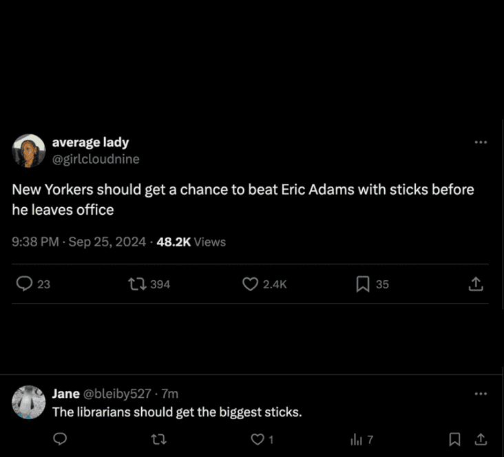 35 Funniest Memes And Reactions To NYC Mayor Eric Adams Indictment