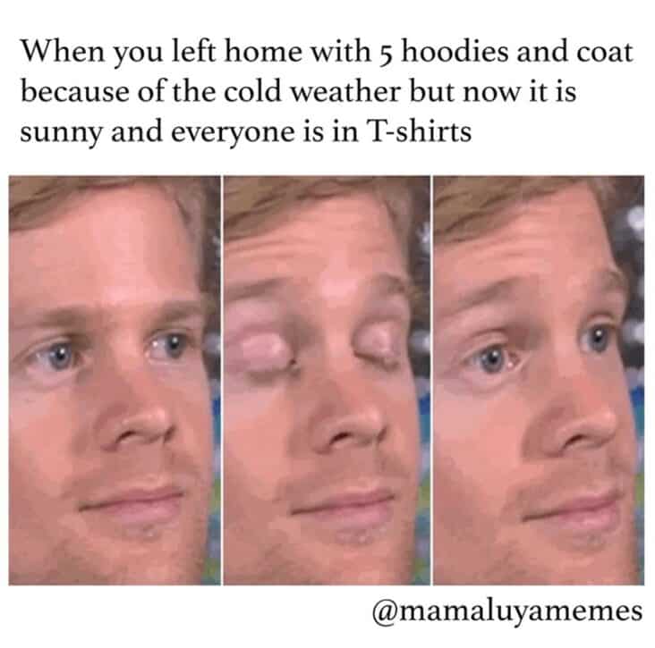 25 Funny Memes About That Time Of Year When The Weather Can't Decide If ...