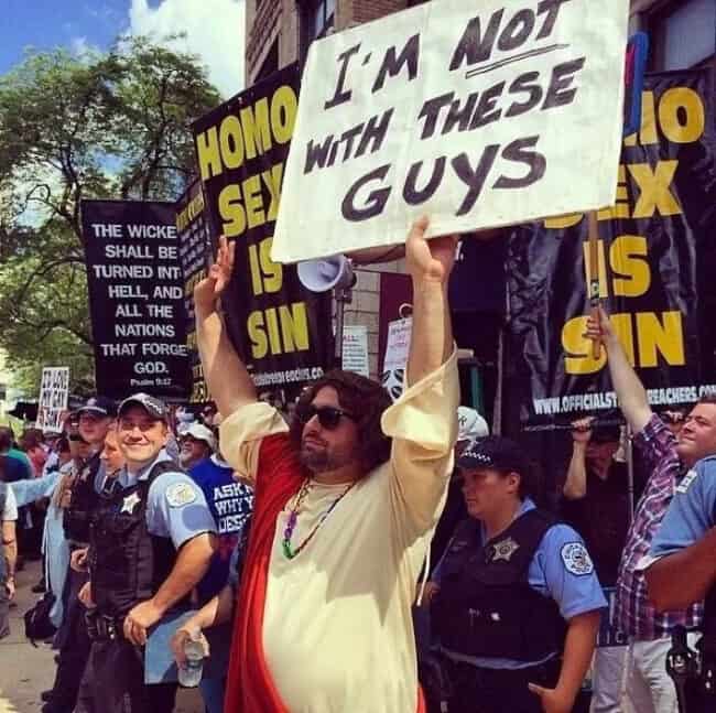 35 Hilariously Wholesome Protest Signs That Prove Hate Is Overrated