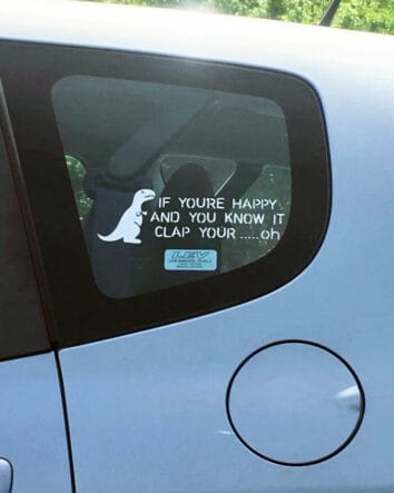 50 Hilariously Wild Bumper Stickers People Found Out On The Open Road