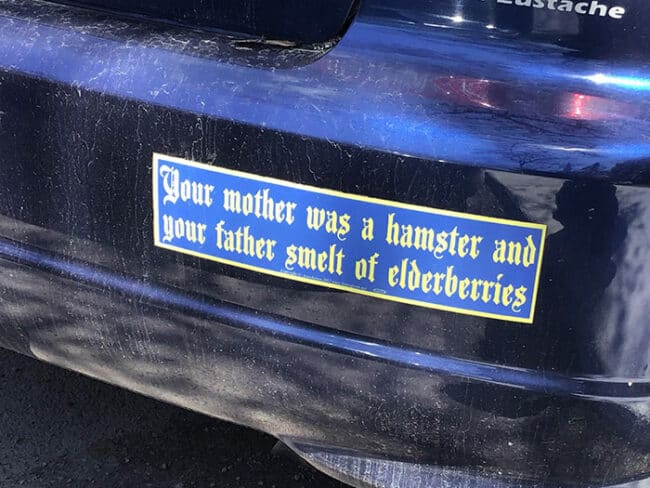 50 Hilariously Wild Bumper Stickers People Found Out On The Open Road