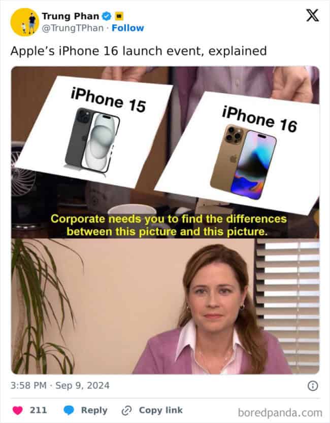 25 Funniest Memes Roasting The iPhone 16 Launch