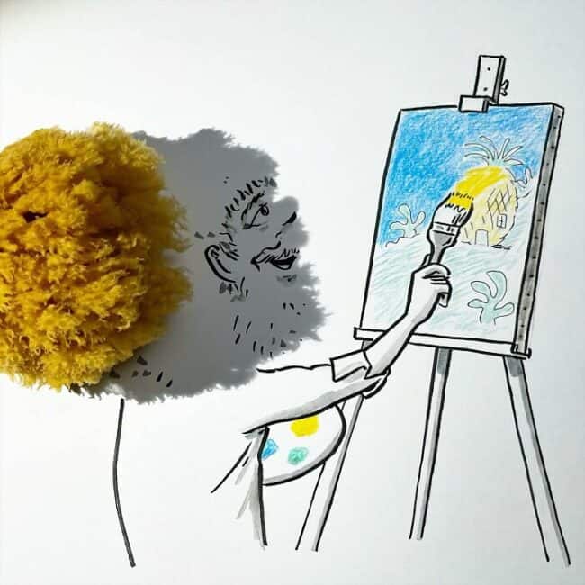 45 Funny And Clever Shadow Illustrations Using Everyday Objects By ...
