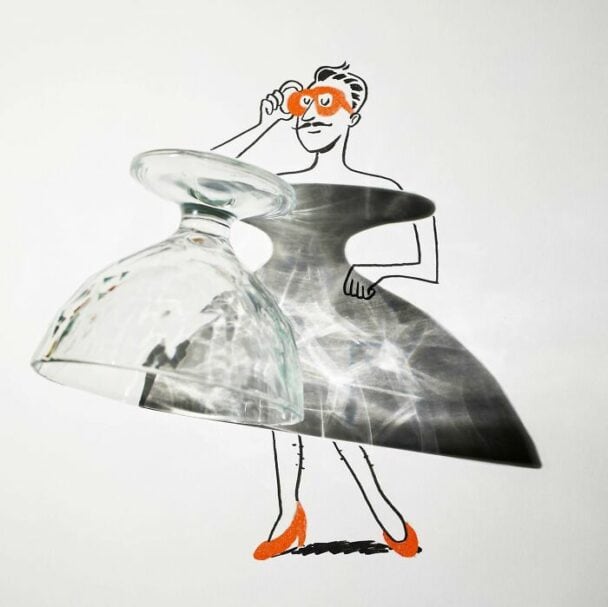 45 Funny And Clever Shadow Illustrations Using Everyday Objects By ...