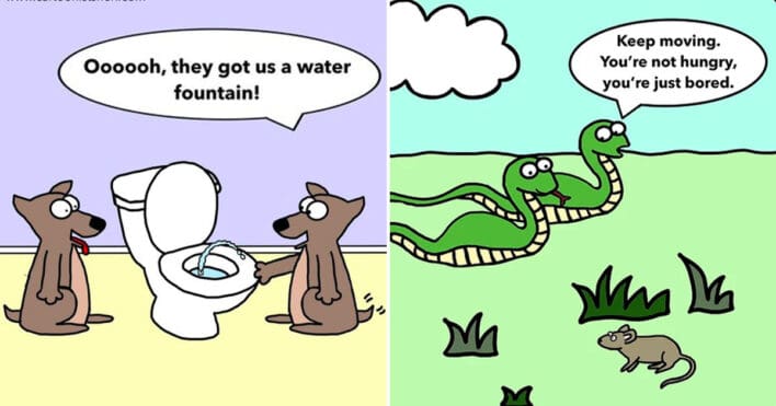 40+ Funny Comics Imagining What Animals Would Say If They Could Talk By ...