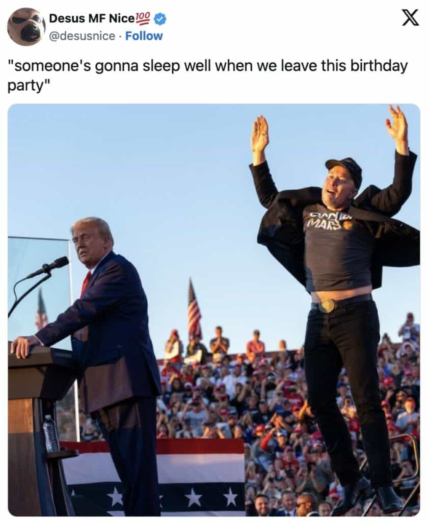 21 Elon Musk Jumping Memes From Trump's Rally Absolutely Bursting With ...