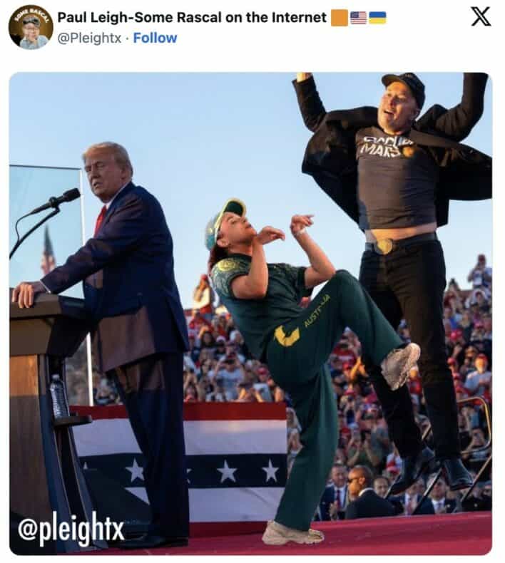 21 Elon Musk Jumping Memes From Trump's Rally Absolutely Bursting With ... 21 Elon Musk Jumping Memes From Trump's Rally Absolutely Bursting With ...