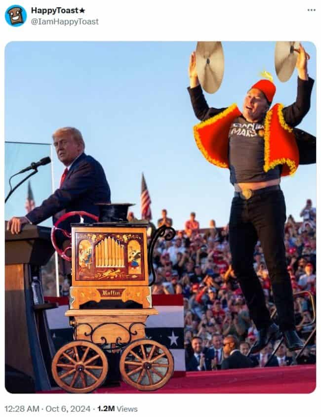 21 Elon Musk Jumping Memes From Trump's Rally Absolutely Bursting With ...