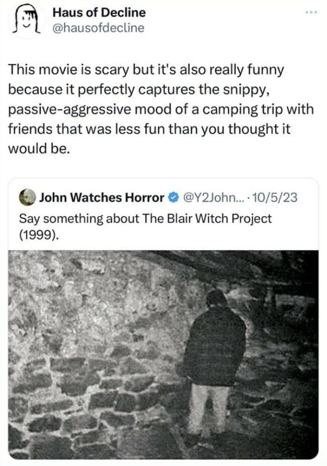 45 Funny Horror Movie Tweets To Ring In Spooky Season With A Good Cackle