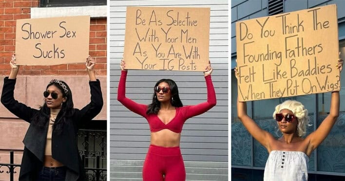 50+ Funny Images From "Dudette With A Sign" Bringing Laughter To The Masses